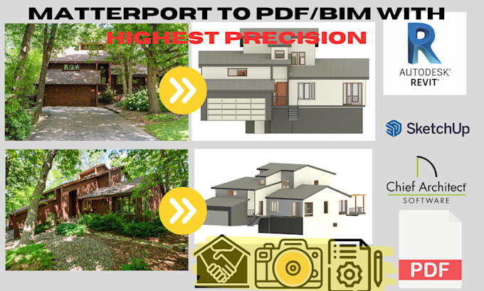 Create matterport to revit bim conversion with asbuilt drawings by Soniyakarim | Fiverr