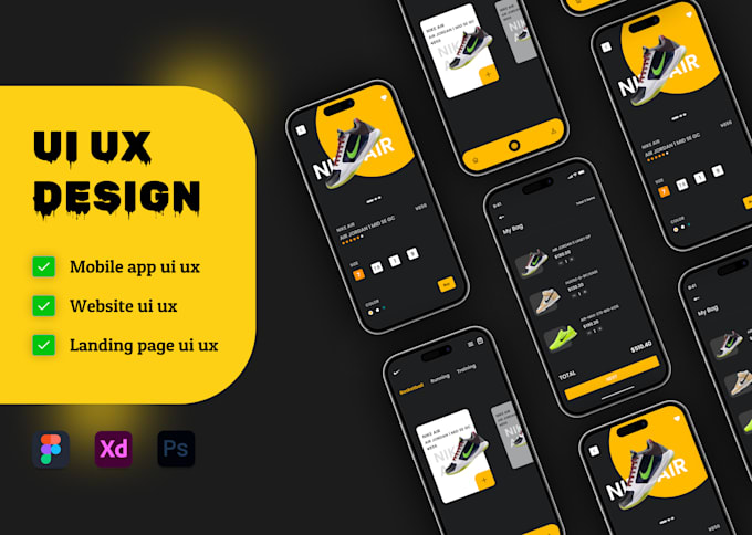 Do Mobile App Ui Ux Design Wireframe Figma Design Prototype By Ayaan