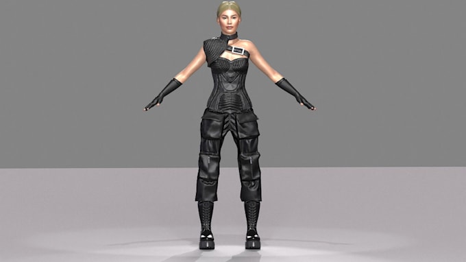 Revamp 3d game character,blender rig,ue4 to ue5 model, roblox model ...