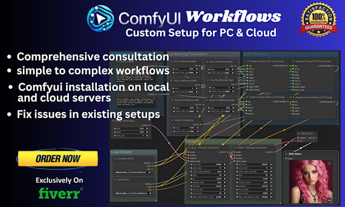 Create custom stable diffusion comfyui workflows by Hamdan786 | Fiverr