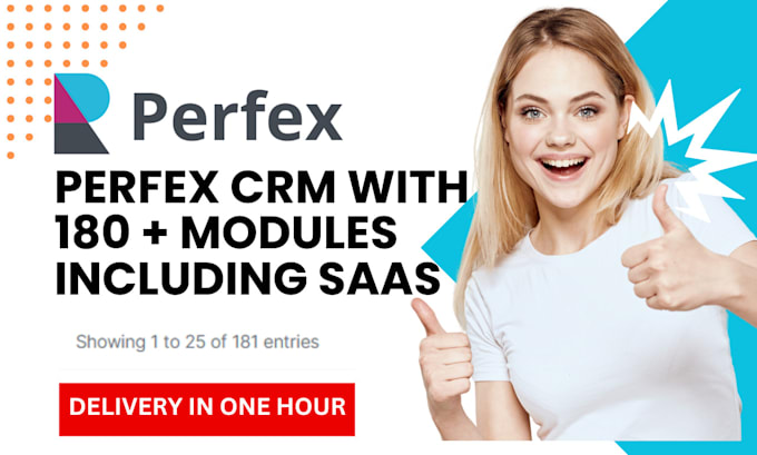 Setup perfex crm with 180 modules including saas instantly install on ...