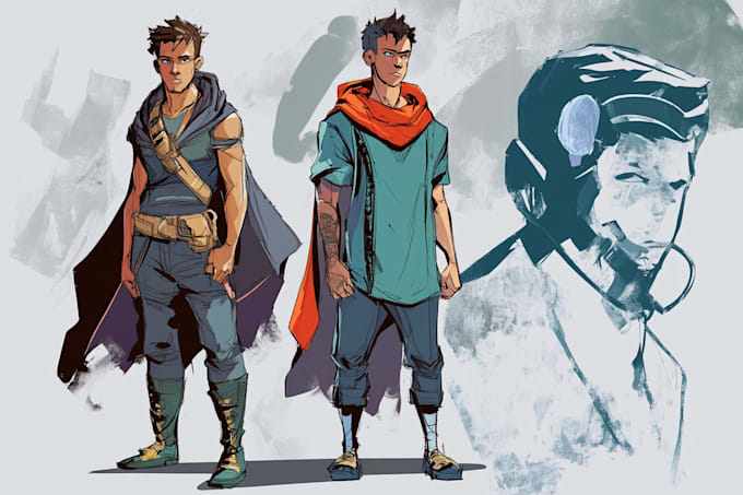 Draw and design your comic character by Carrinakee | Fiverr
