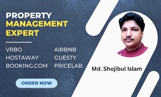 Manage setup property listings on airbnb hostaway vrbo guesty by Shojibulislam | Fiverr