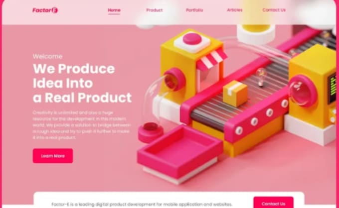 Interactive 3d animated website webflow landing page spline animation threejs by James_alvarez5 ...