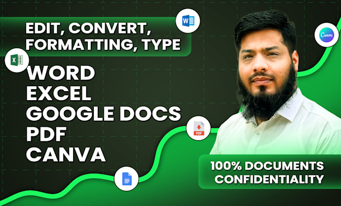 Handle your word, excel, google docs, sheets, and canva editing formatting tasks by Jk ...