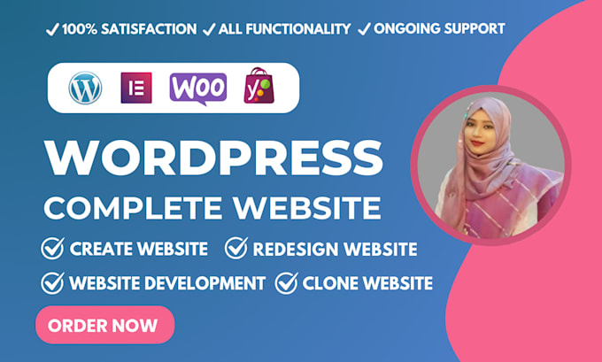Create, redesign, clone website using wordpress, elementor pro, woocommerce by Anondo_web | Fiverr