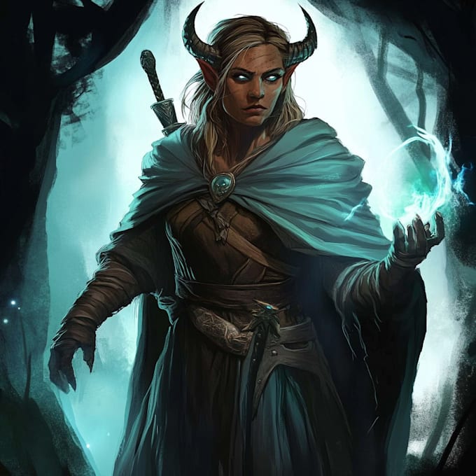 Draw your dnd character art by Ywairat | Fiverr