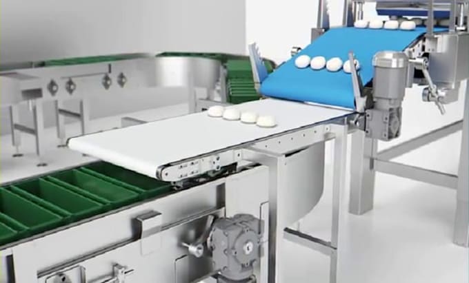 Create 3d industrial animation, factory process simulation 3d product ...