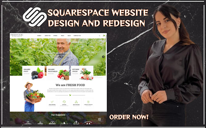 Build responsive squarespace website design and squarespace website redesign seo by Janewestat ...
