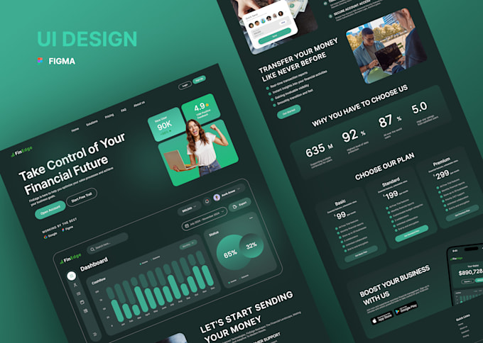 Design a stunning website design ,website ui design in figma by ...