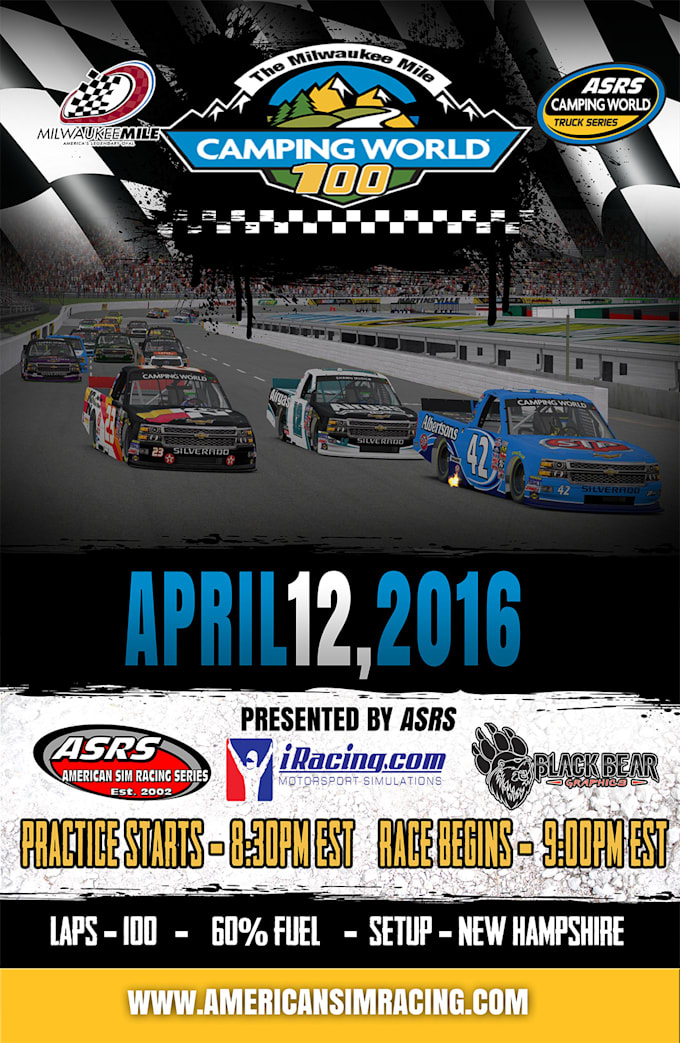 Create racing event flyer by Jamievaughn | Fiverr