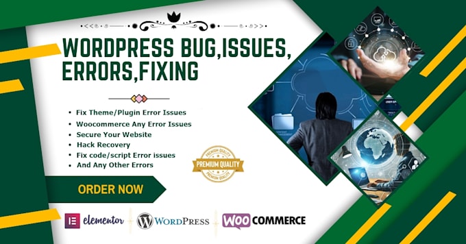 Fix your wordpress bug, errors, and any issues fixing by Globalit59 ... Fix your wordpress bug, errors, and any issues fixing by Globalit59 ...