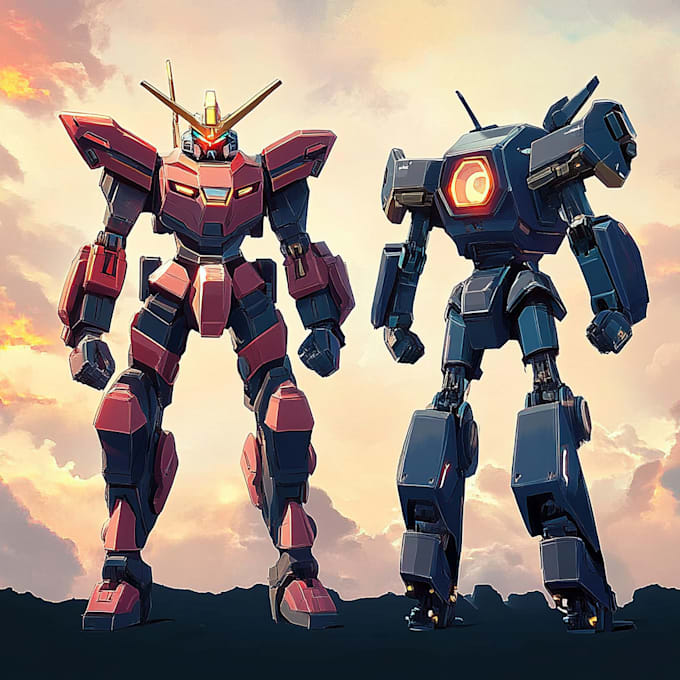 Do custom robot, mecha and cyborg character by Dindraffire | Fiverr