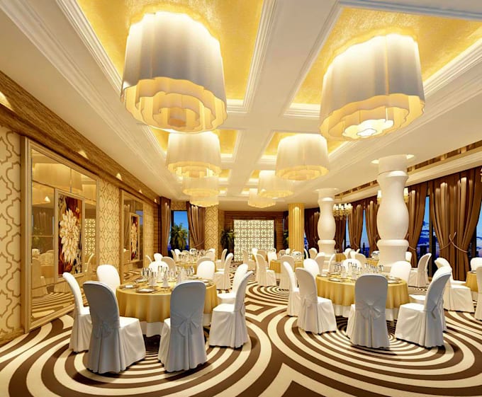 Redesign 3d conference hall,3d wedding event hall, event spaces ...