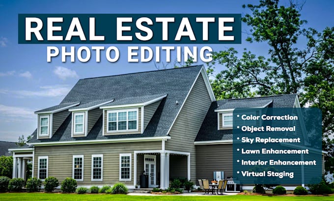 Provide professional real estate photo editing for stunning property ...