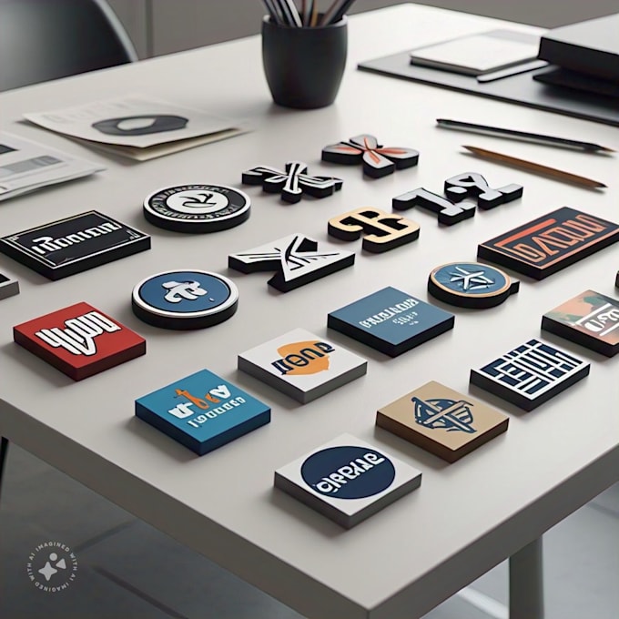 Design unique eye catching mascot vintage 3d monogram logo by ...