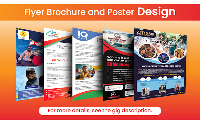 Create pro flyer, poster, or brochure in 8 hours by Musafreelancer7 ...