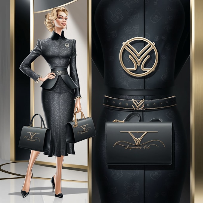 Create elegant feminine, luxury fashion, signature logo by Tesgukaesa ...