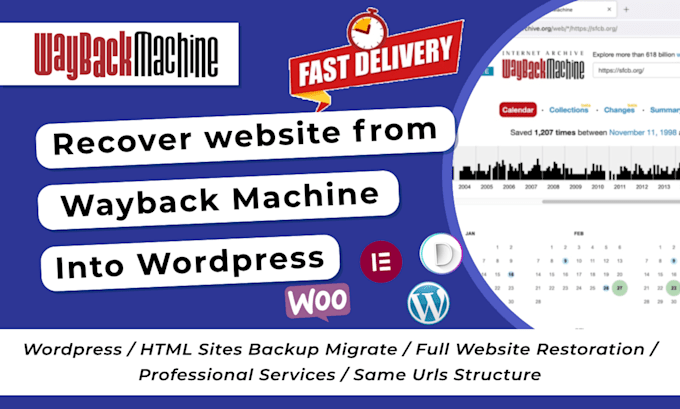Restore website from wayback machine web archive by Afia_hamza | Fiverr