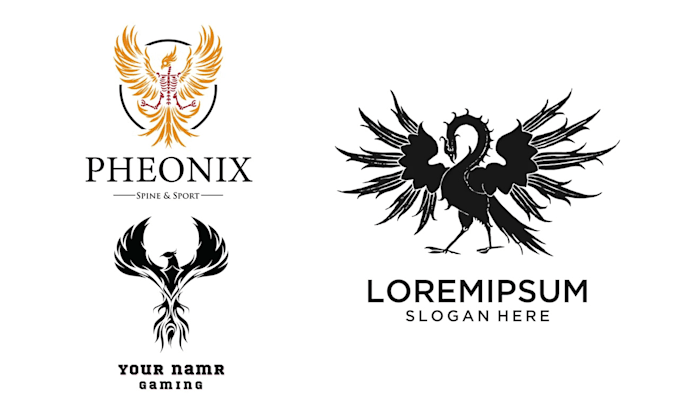 Make high quality falcon phoenix logo by Muilosla | Fiverr