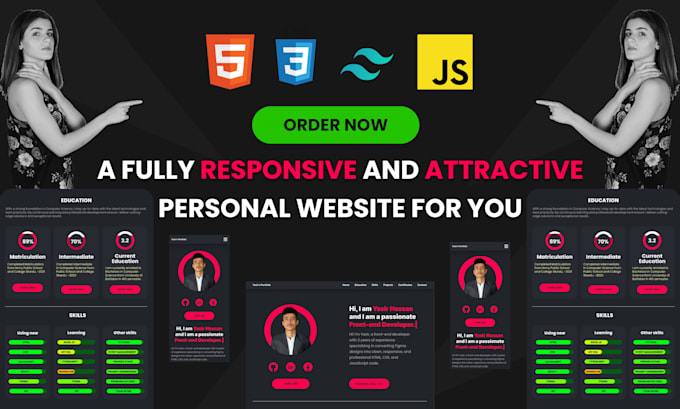 Create a responsive and attractive portfolio website by Dreamediting112 | Fiverr