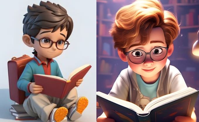 Make 3d animation ai pixar disney with 3d environment for unity game ...