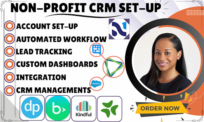 Setup bloomerang donorperfect neoncrm kindful salsa blackbaud for non profit crm by ...