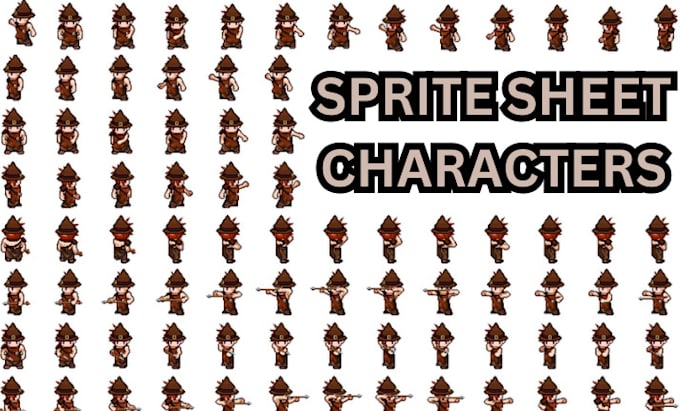 Create 2d sprite sheets, game art, isometric pixel art for games and ...
