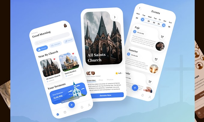 Build church app, christian app with flutter, react native or maui ...