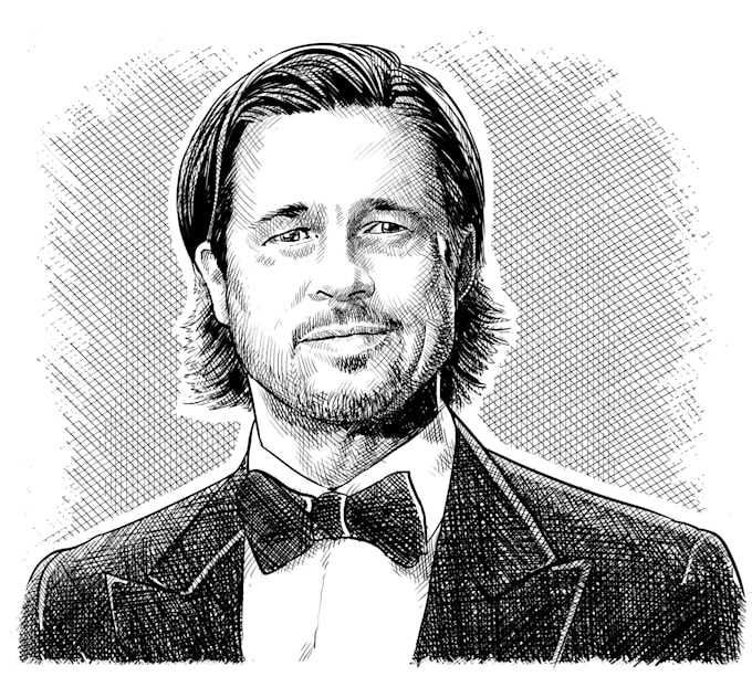 Draw photo to sketch by Bankcartoon | Fiverr