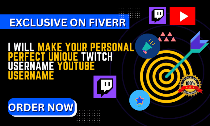 Find rare and perfect unique twitch youtube username twitter and ...