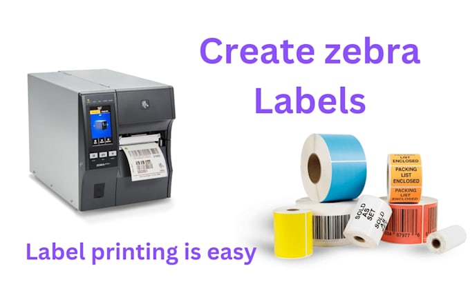 Create custom zebra label by Tharaka97 | Fiverr