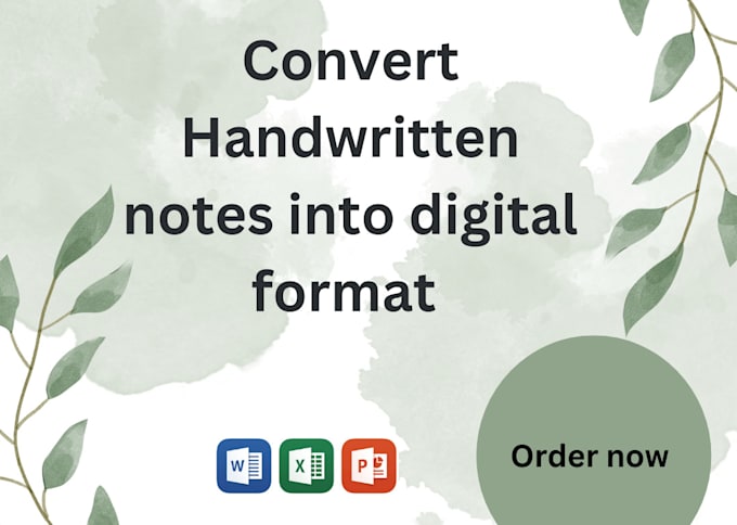 Accurately type your handwritten notes into digital format by Fairy ...