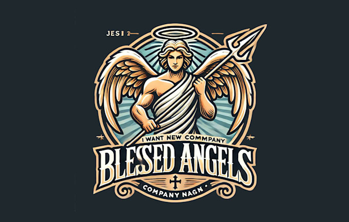 Design blessed angels mascot logo with express delivery by Kamren_doyle ...