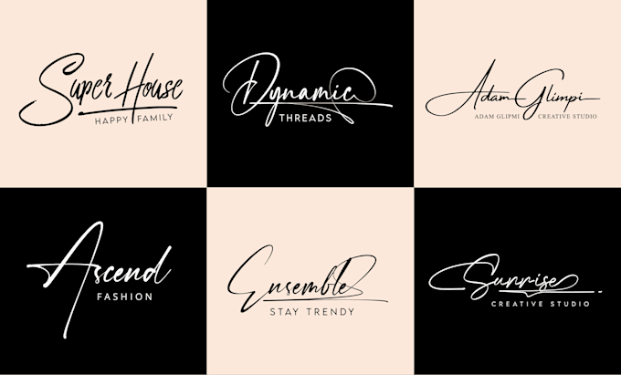 Design signature, handwritten, script, cursive, handwriting logo by ...