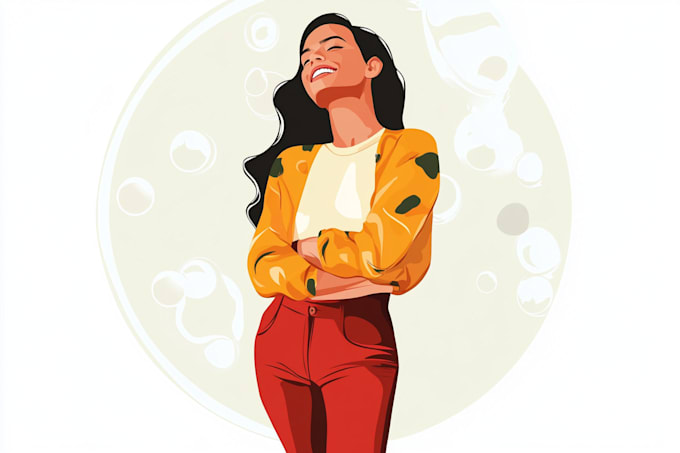 Create a unique flat vector illustration by Arnedrdges | Fiverr