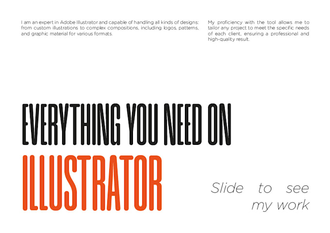 Everything you need on illustrator by Fernando_fdez | Fiverr