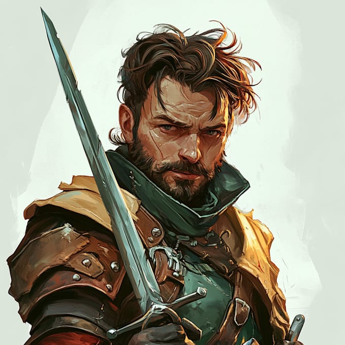 Draw dnd character art and dnd character art by Lottieston | Fiverr