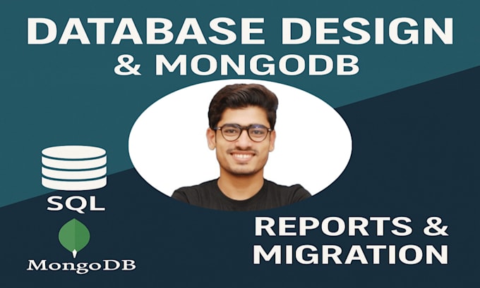 Design databases, migrate sql, create reports, sql, postgresql, mongodb ...