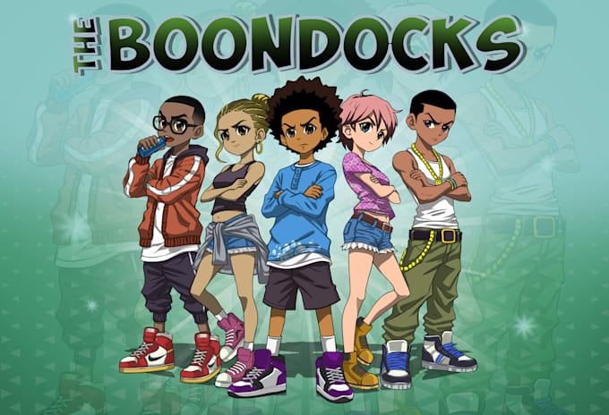 Draw the boondocks characters for you by Webcodetut | Fiverr