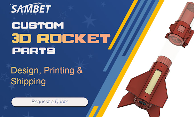 Design and 3d print custom rocket parts for astromodeling by ...