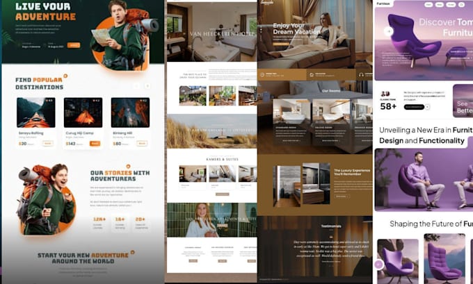Do figma ui ux website figma landing page website mockup figma website design by Dazzle_design3 ...