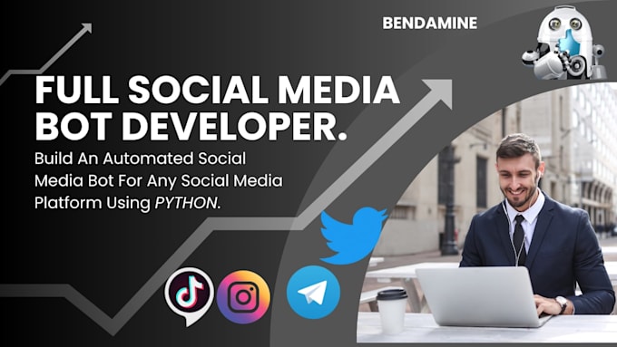 Build an automated social media bot for any social media platform python bot by Bendamine | Fiverr