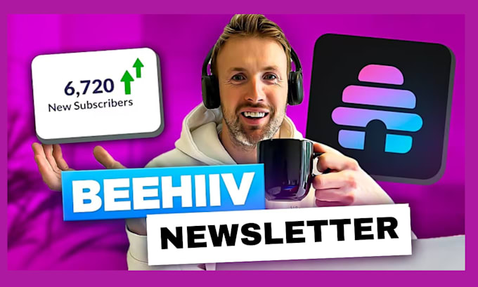 Design beehive landing page, make beehiiv newsletter, complete beehiiv ...