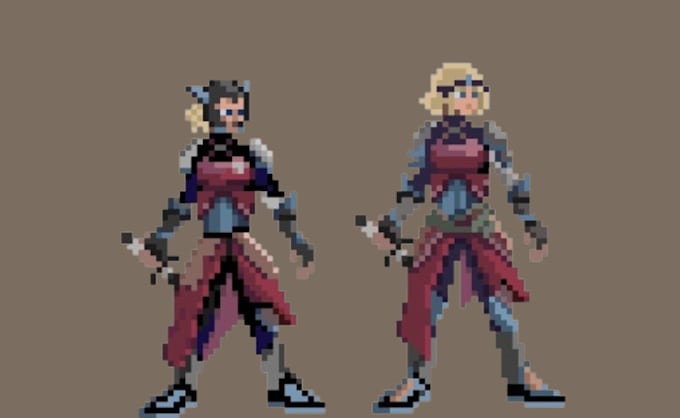 Create 2d pixel game art, pixel map, pixel tilesets, pixel backgrounds ...