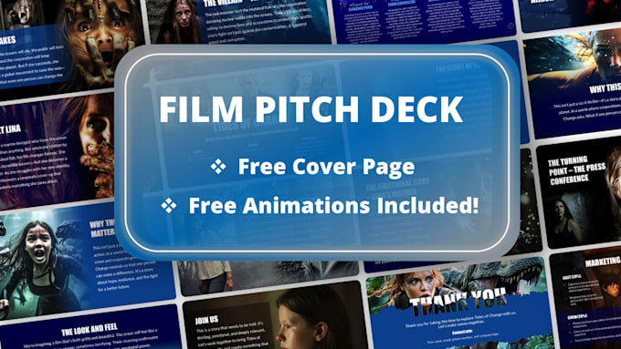 Design a professional film pitch deck presentation, tv series by ...