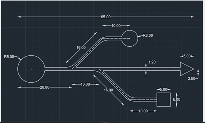 Autocad 2d shapes, engineering drawing, technical and mechanical ...