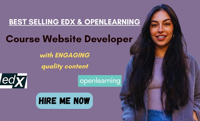 Design best selling edx and openlearning course materials and website ...