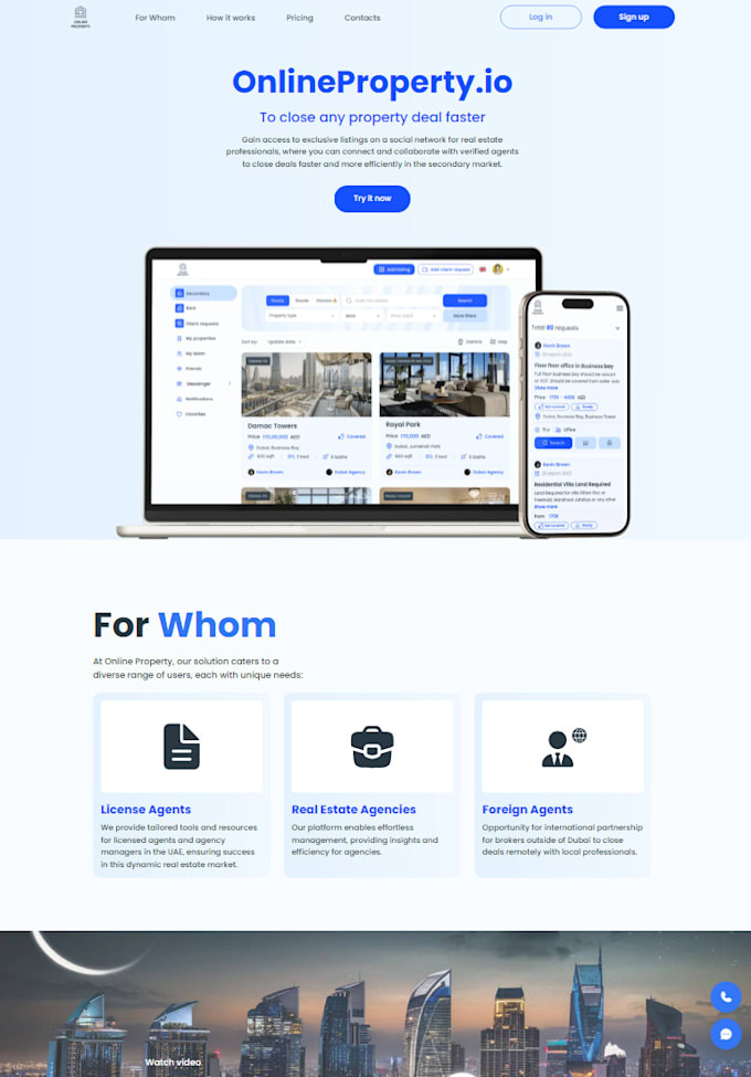 Build a responsive react landing page with tailwindcss by Oleg056 | Fiverr