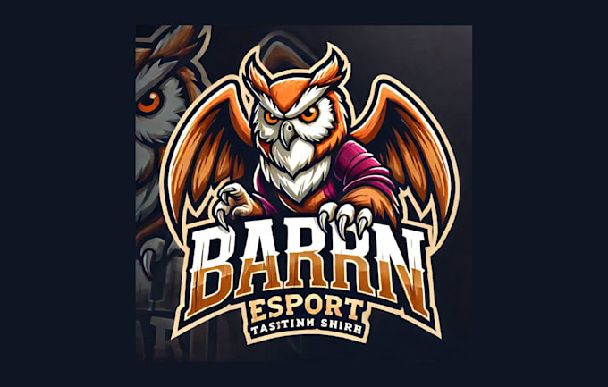 Design amazing barn owl mascot logo with free source file by Ellsworth ...